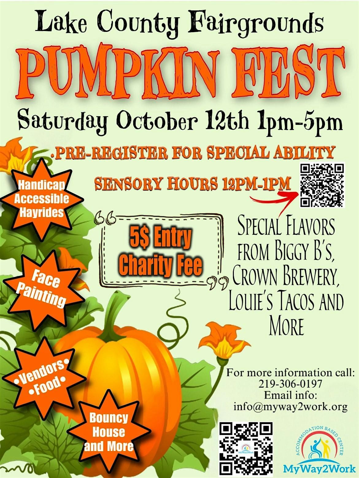 Pumpkin Fest- Special Ability Sensory Hour, Lake County Fairground ...