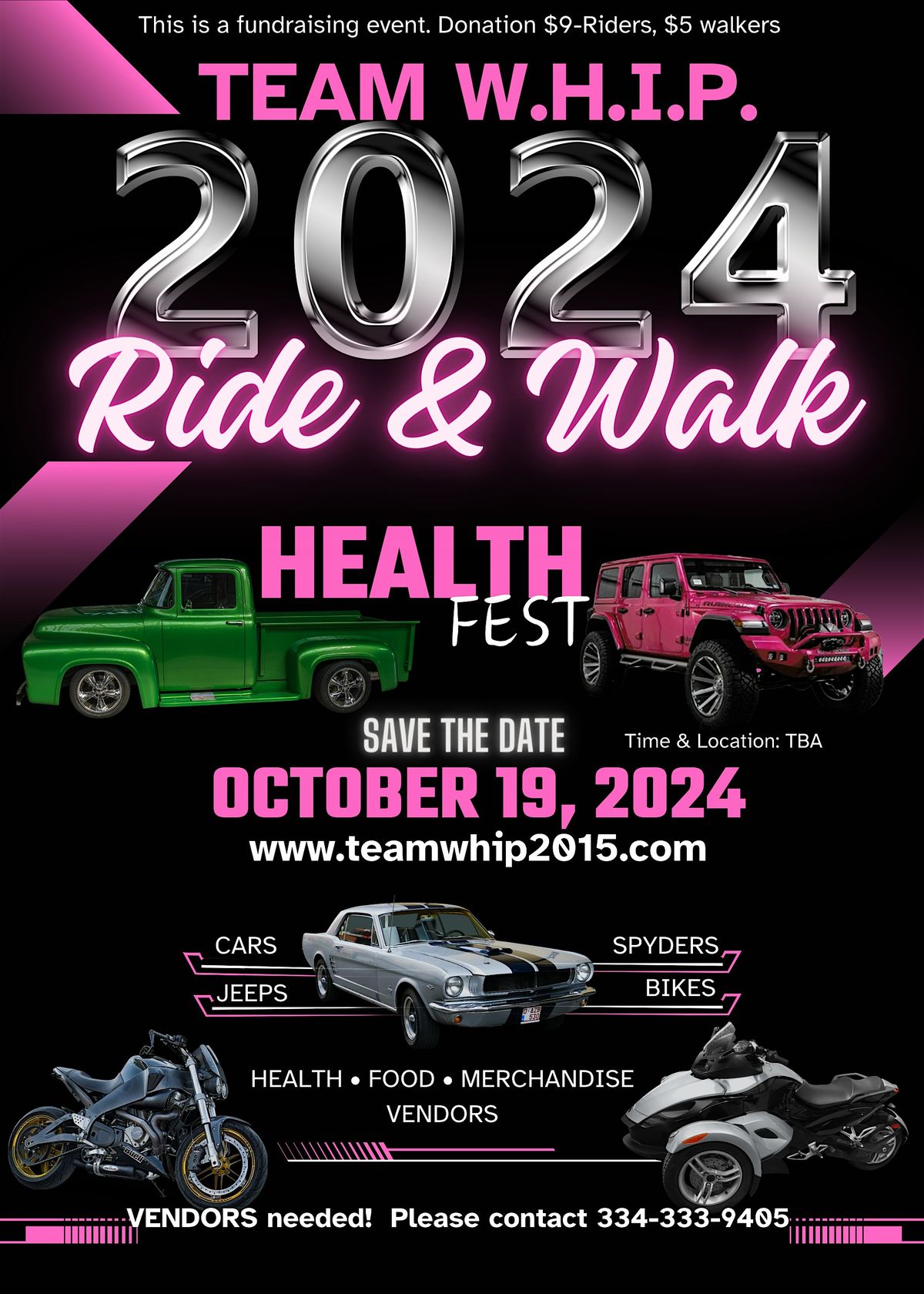 Team W.H.I.P. Health Fest 2024, 19 October 2024 | AllEvents.in