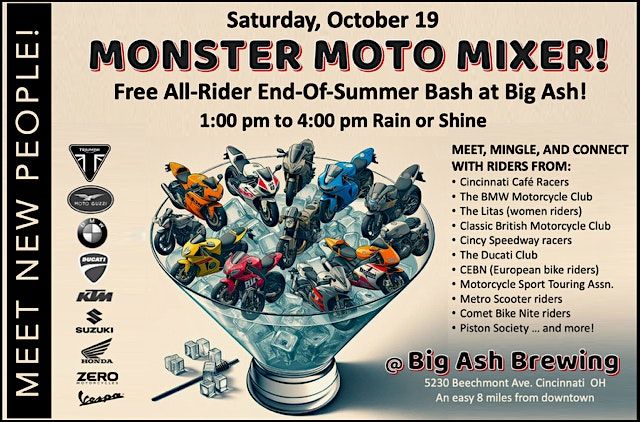 Monster Moto Mixer at Big Ash Brewing, Big Ash Brewing, Cincinnati, 19 ...