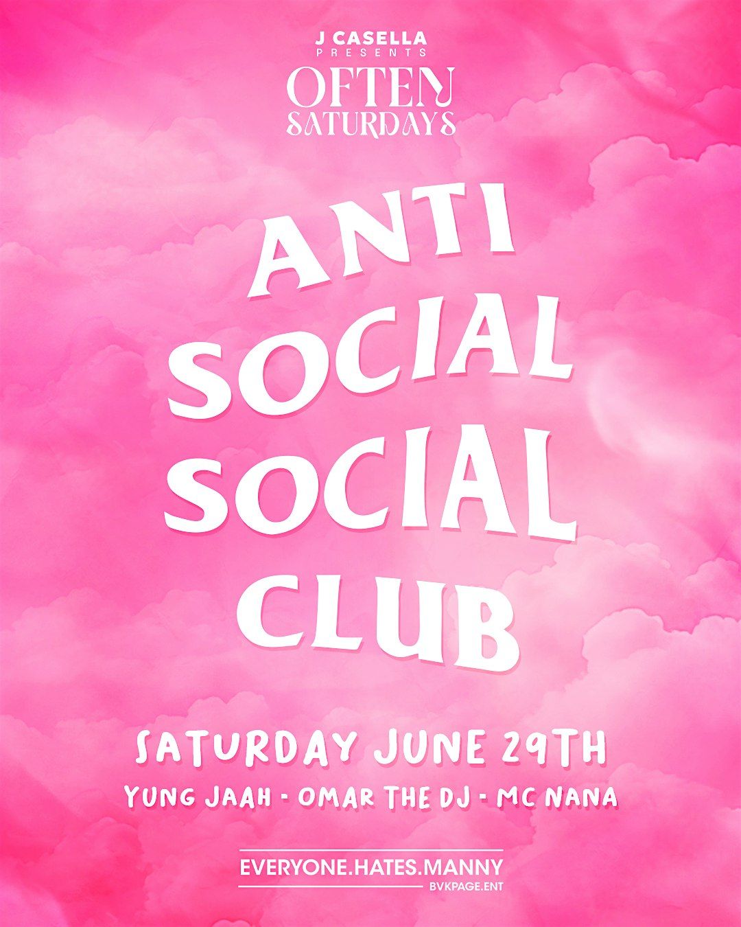 ANTI SOCIAL SOCIAL CLUB, Often Restaurant + Bar, Edmonton, 29 June to ...