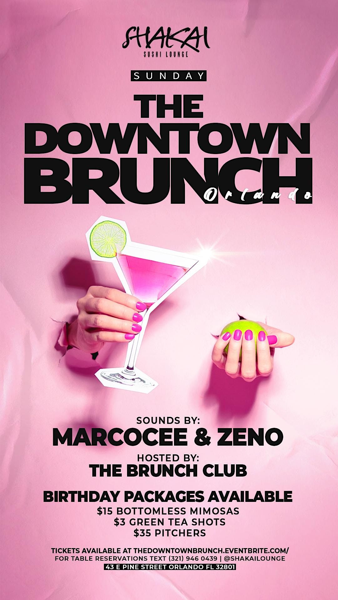 THE DOWNTOWN BRUNCH! | SHAKAI LOUNGE, Shakai Sushi Lounge, Orlando, 18 ...