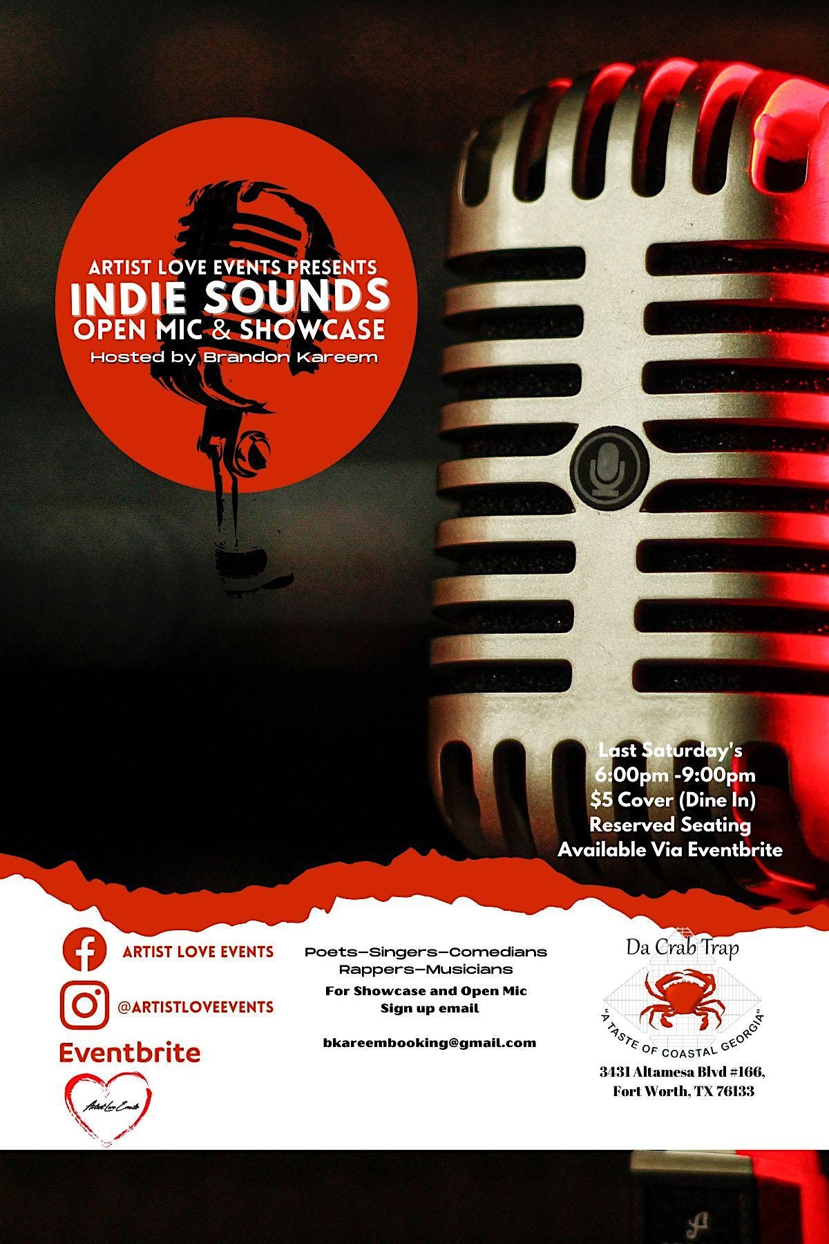 Indie Sounds Open Mic Showcase, Da Crab Trap, Fort Worth, 27 May 2023 | AllEvents.in