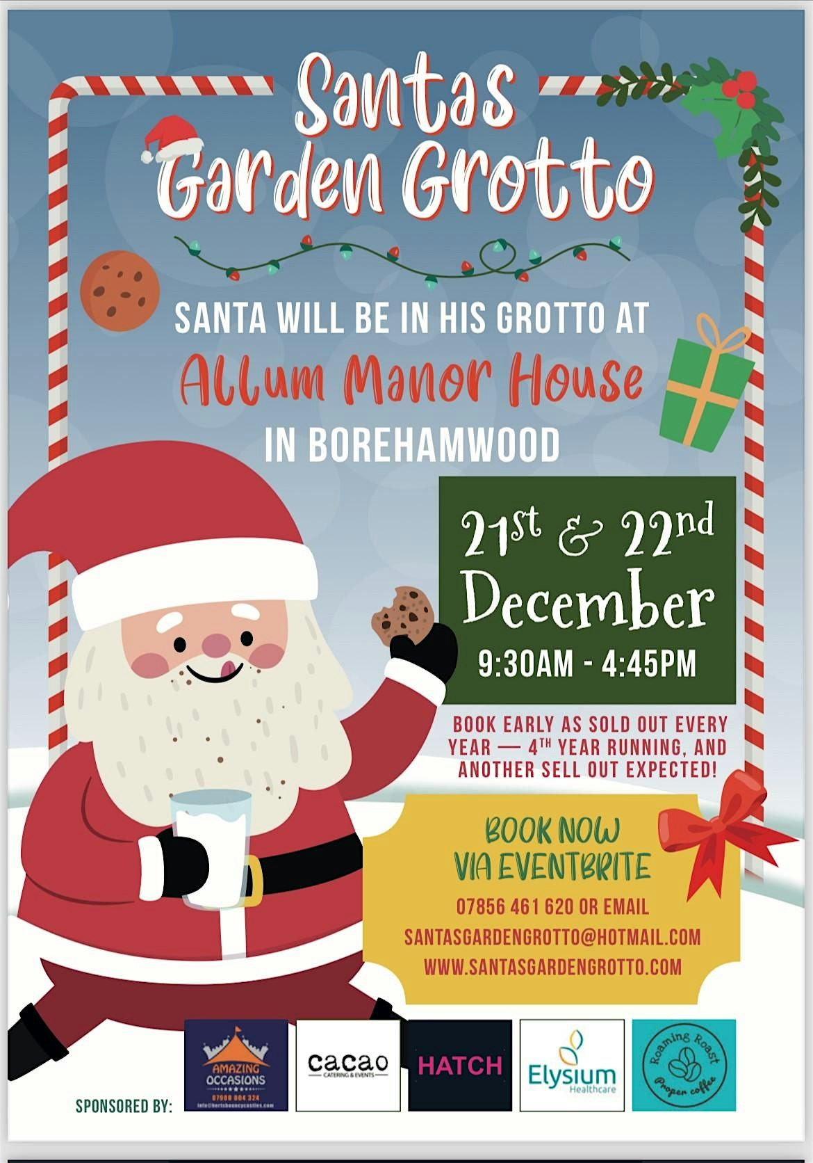 Santas Grotto at Allum Manor House in Borehamwood. 21st,22nd December ...