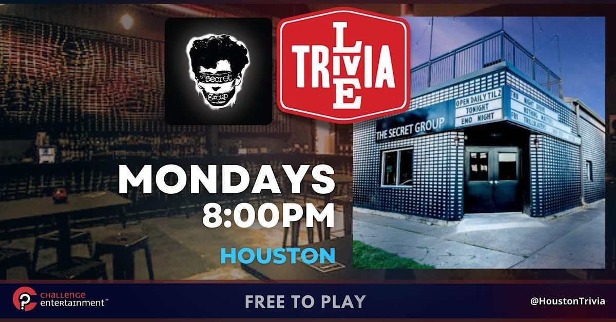 LIVE TRIVIA NIGHT, The Secret Group, Houston, 12 February 2024 | AllEvents