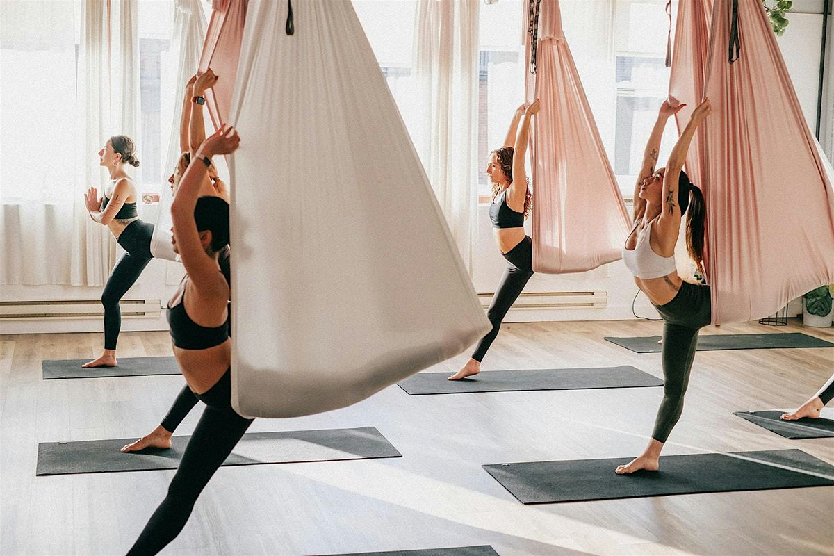 Aerial Yoga Teacher Training Open House, AT OM YOGA + PILATES, Toronto ...