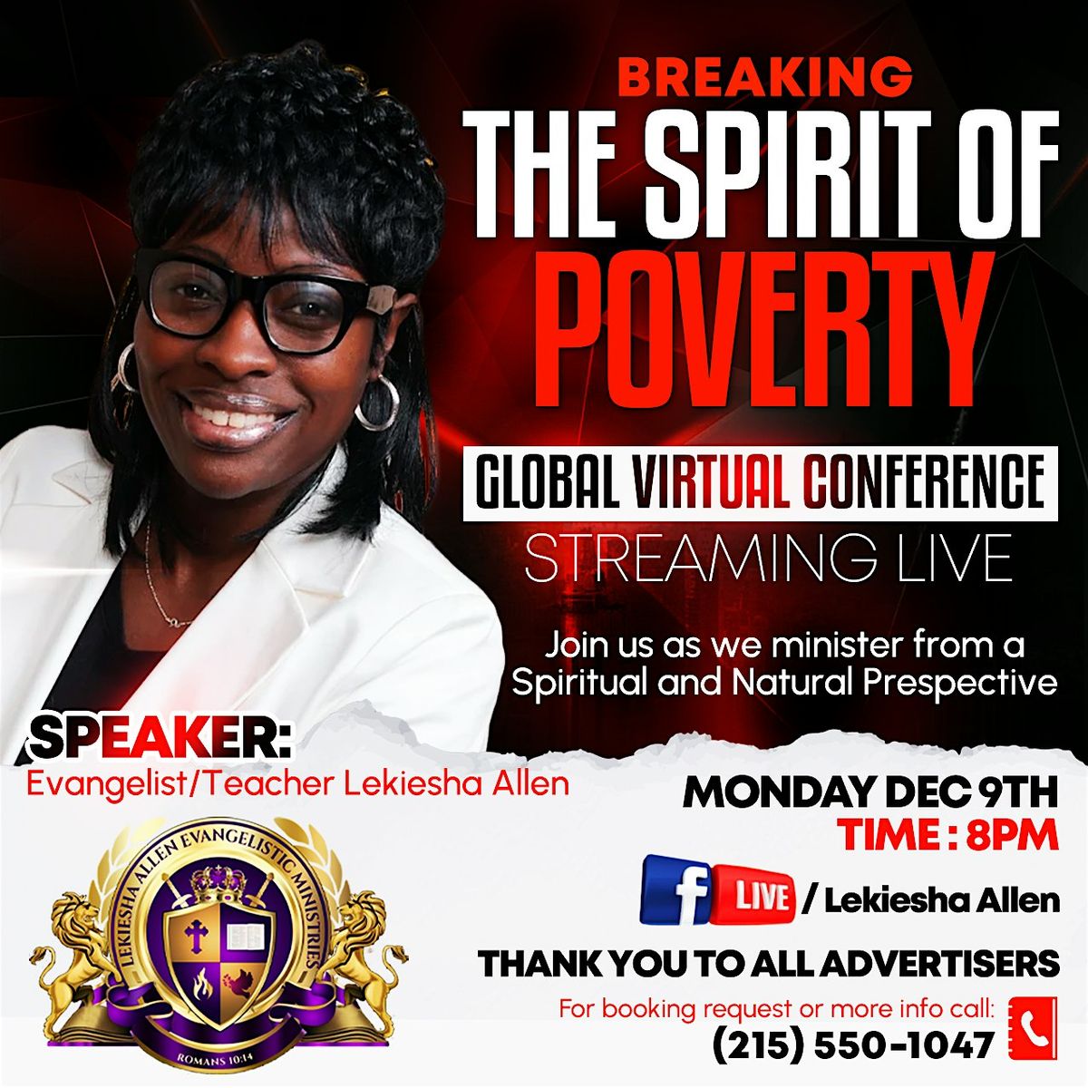Breaking The Spirit Of Poverty Conference, 1127 W Lehigh Ave ...