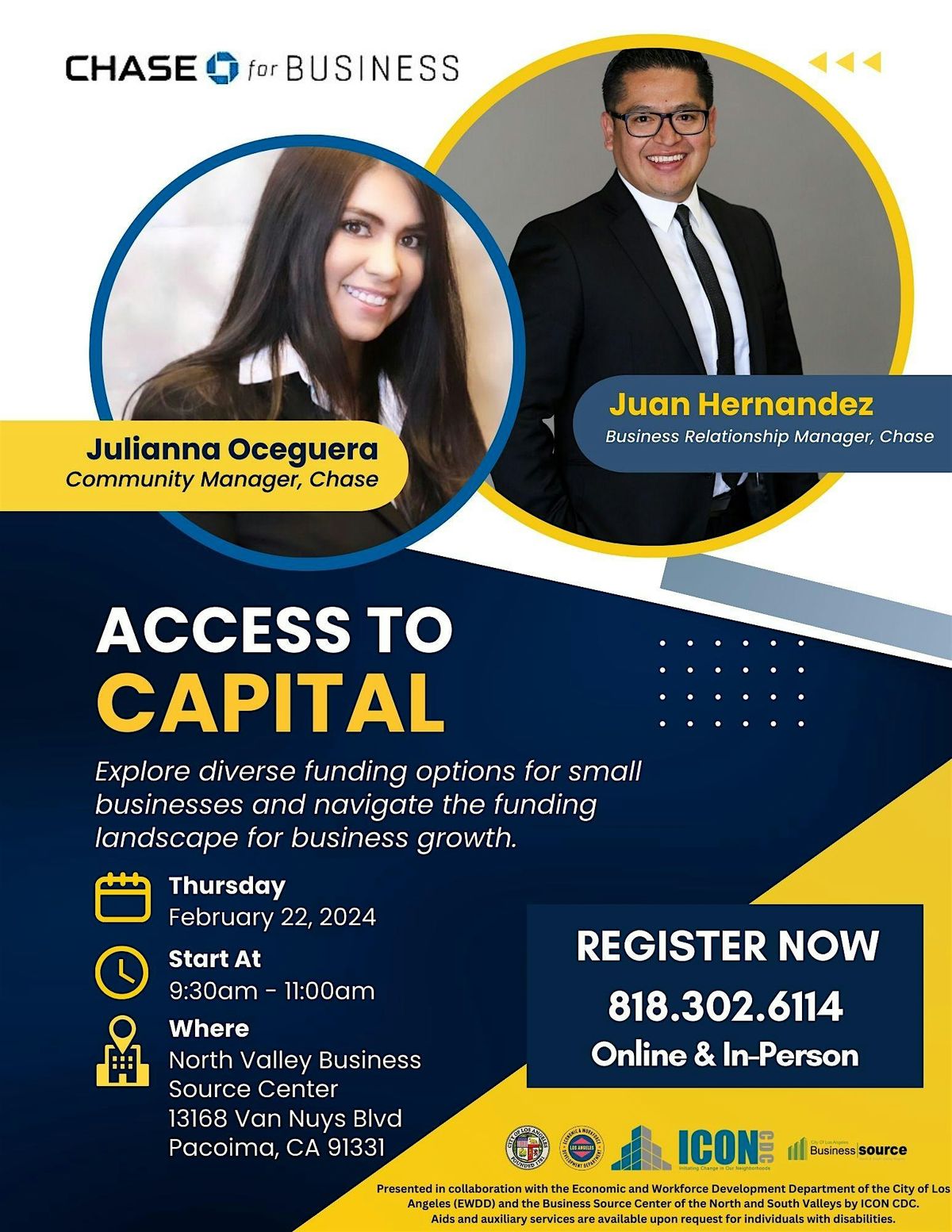 Access to Capital, ICON CDC- 13168 Van Nuys Boulevard, Pacoima, CA, USA ...