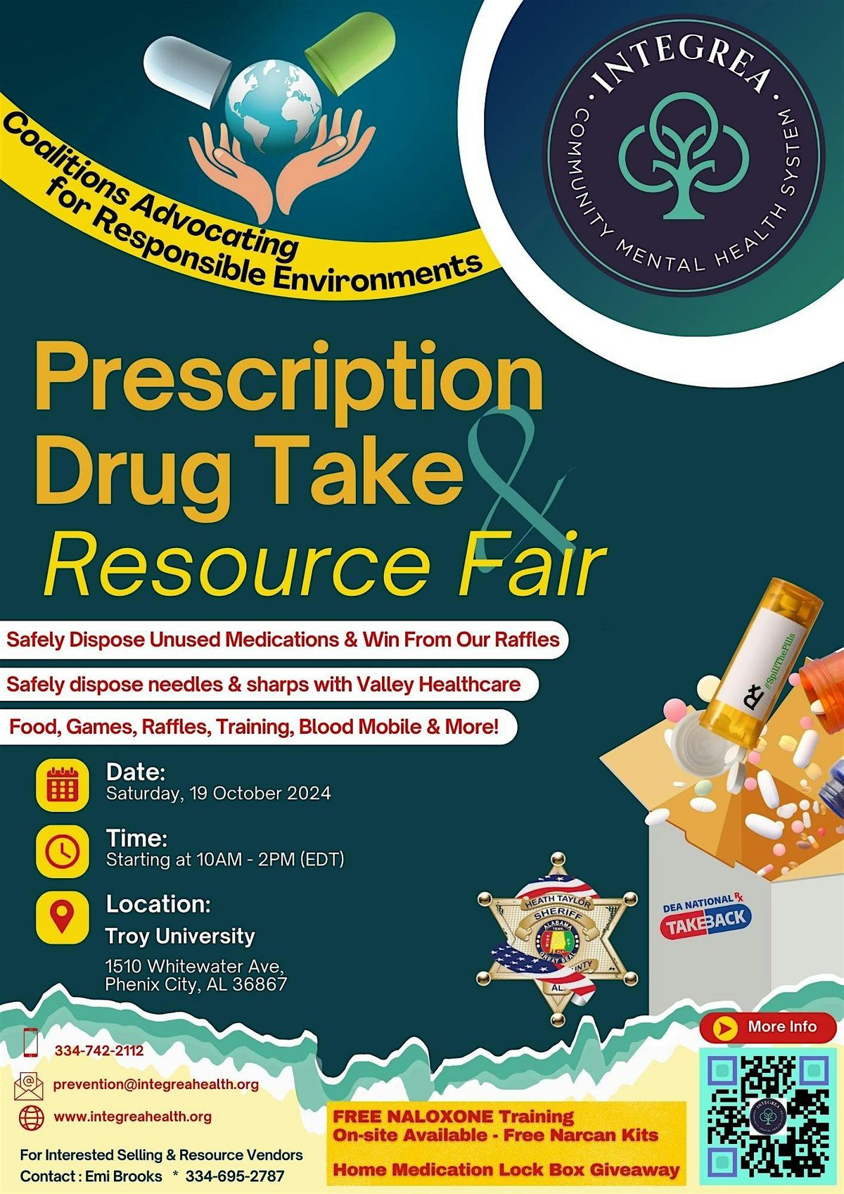Prescription Drug Take Back & Resource Fair, Troy University - Phenix ...
