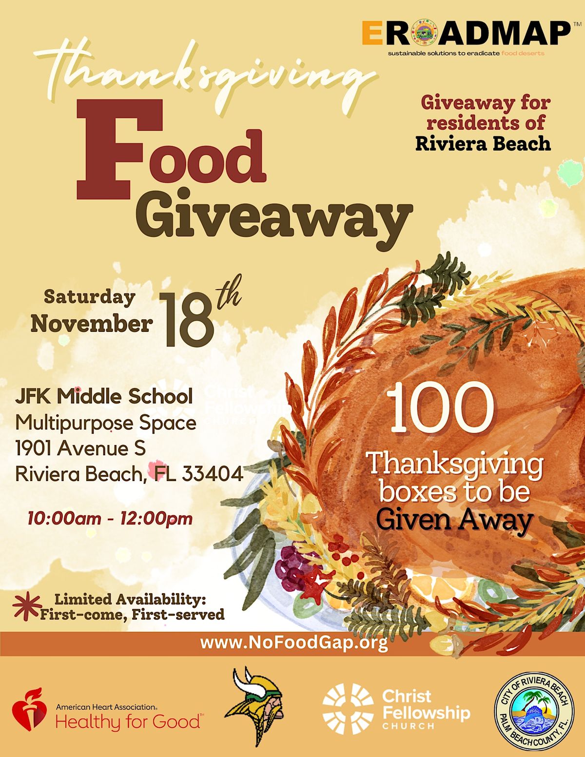 Thanksgiving Food Boxes, 1901 Avenue S, Riviera Beach, FL, USA, West ...
