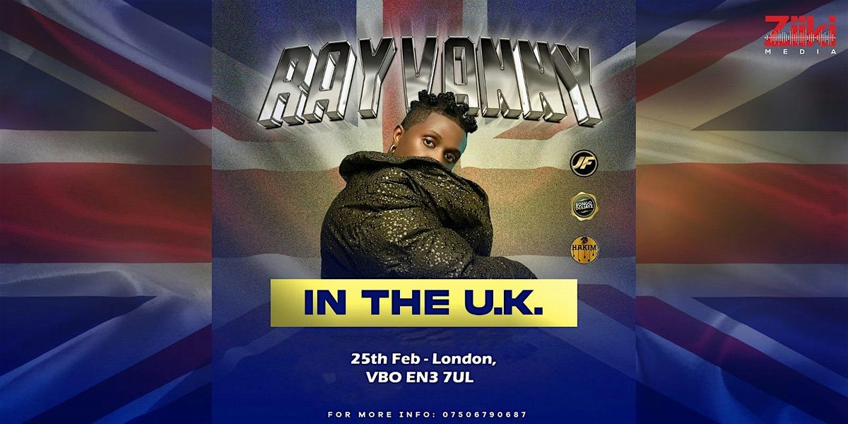 Rayvanny in the UK (London), VBO London, Enfield, February 25 to ...