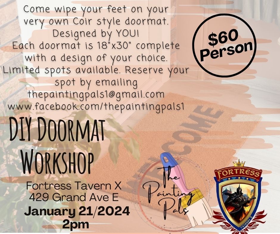 DIY Doormat Workshop, The Fortress Tavern X , Chatham, January 21 2024 | AllEvents.in