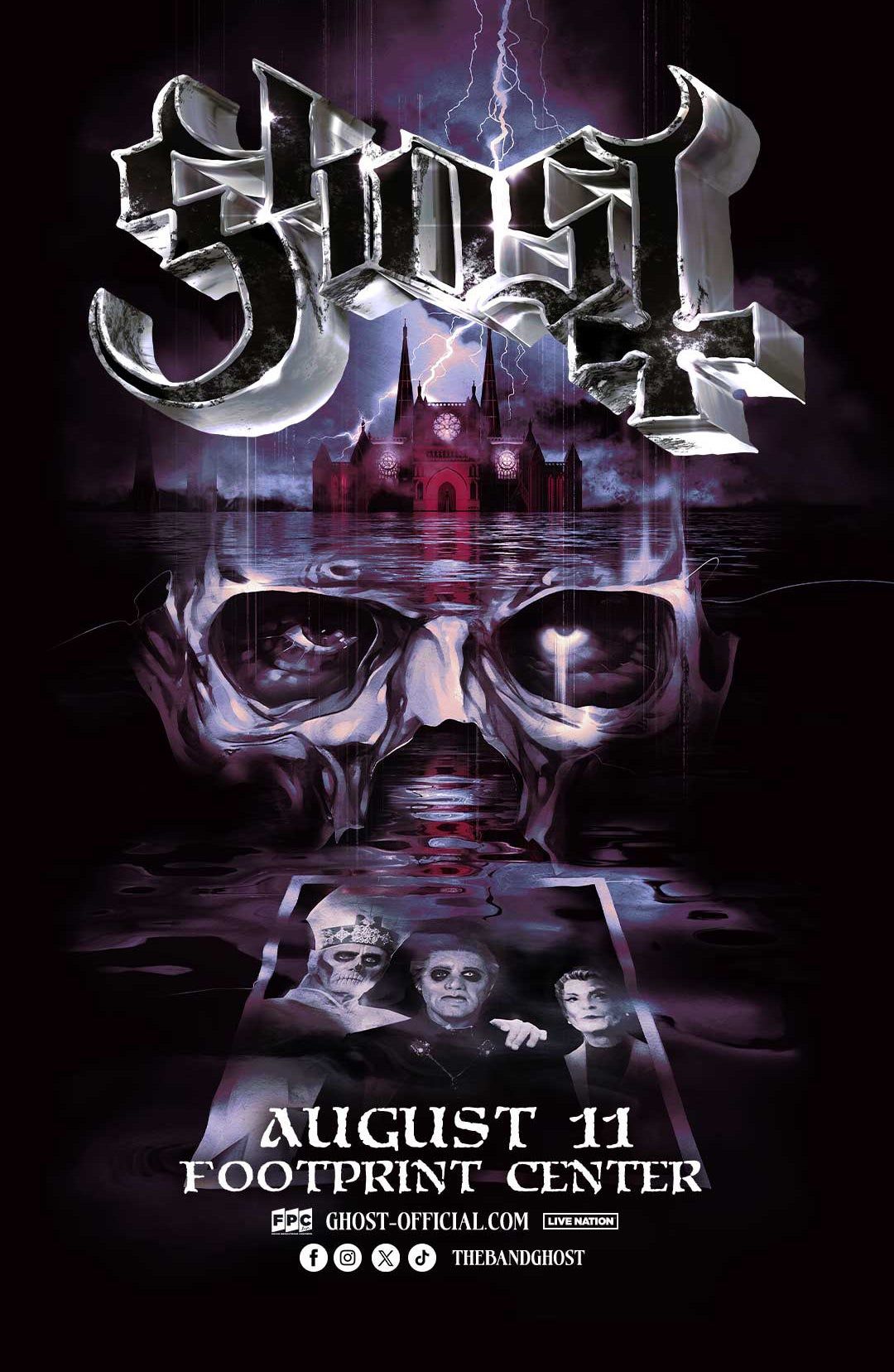 Ghost at Footprint Center, Footprint Center, Phoenix, 11 August 2025 ...