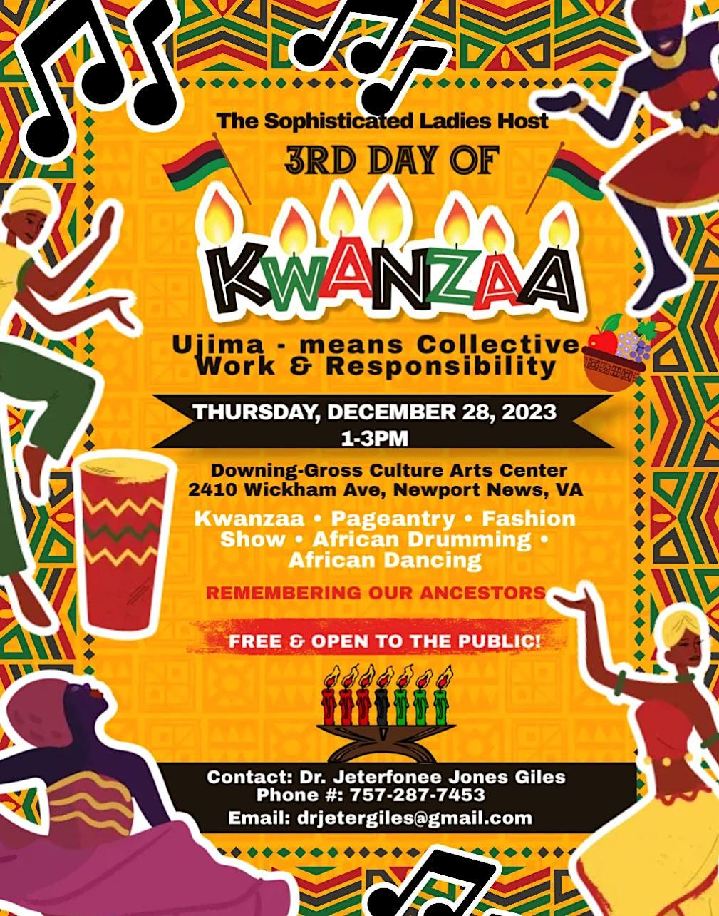 Kwanzaa Celebration, 2410 Wickham Ave, Newport News, 28 December 2023 ...