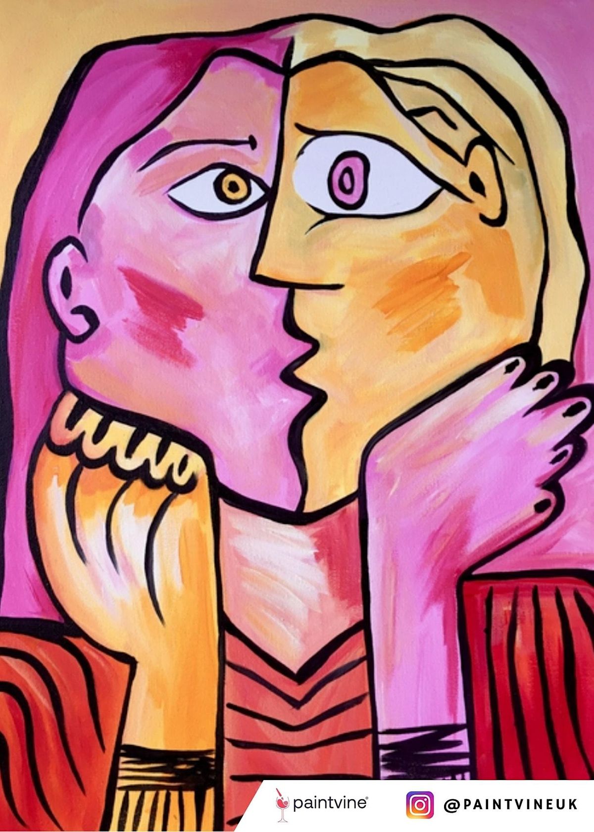 Paint and Sip - Picasso Kiss | Salford, The Kings Arms, Manchester, 14 ...