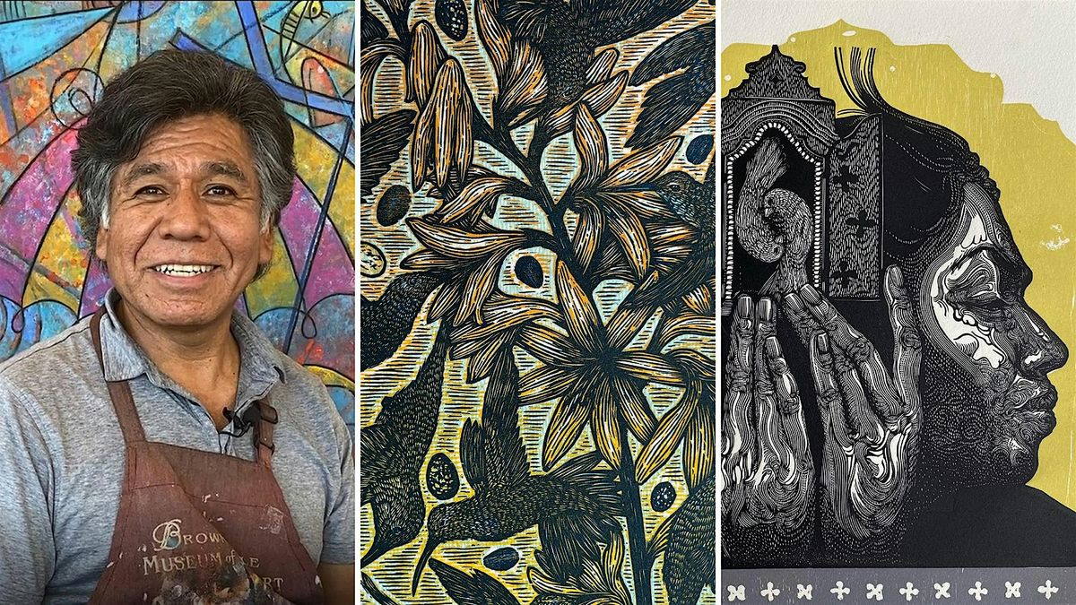 Woodblock Printing Demo with Fulgencio Lazo, Edith Chávez and Ivan ...