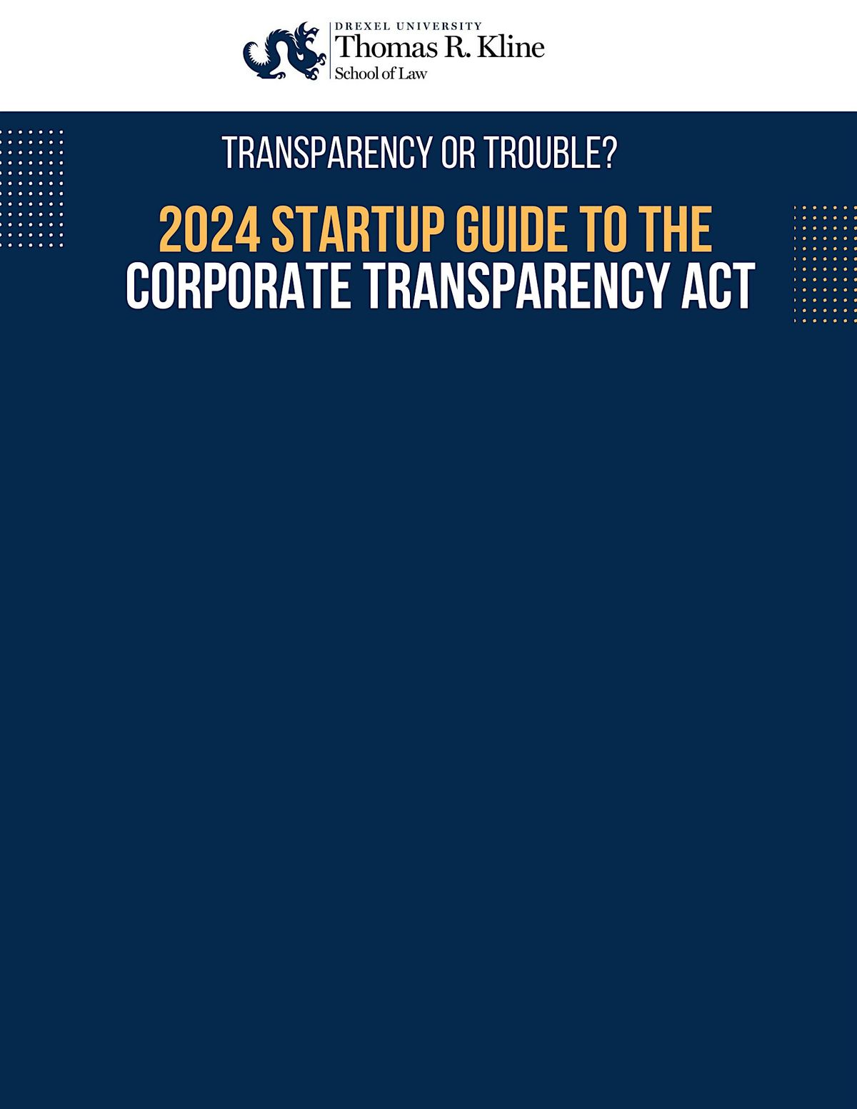 2024 Startup Guide to the Corporate Transparency Act, November 11 2024 ...