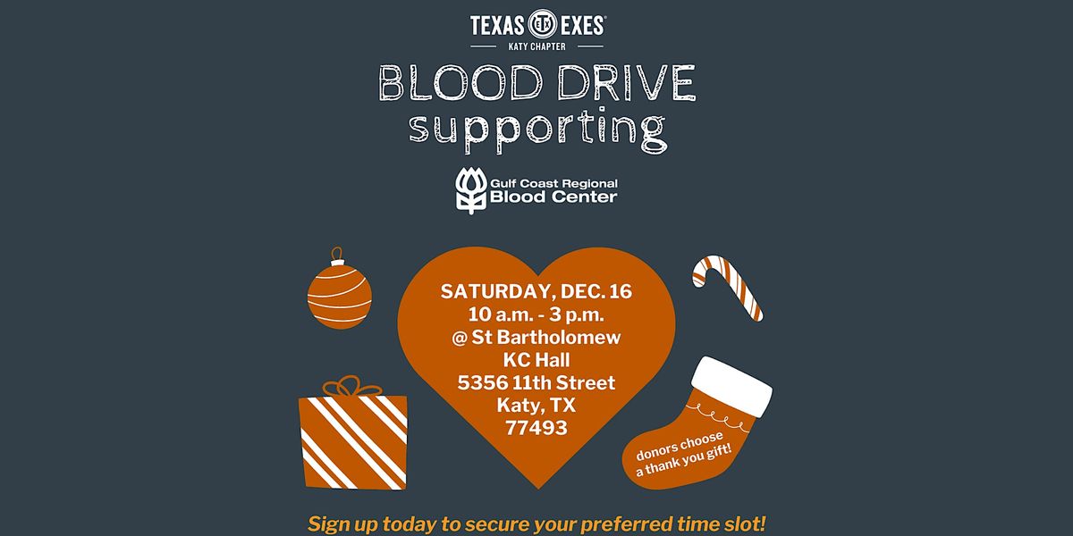 Holiday Blood Drive for Gulf Coast Regional Blood Center, St ...