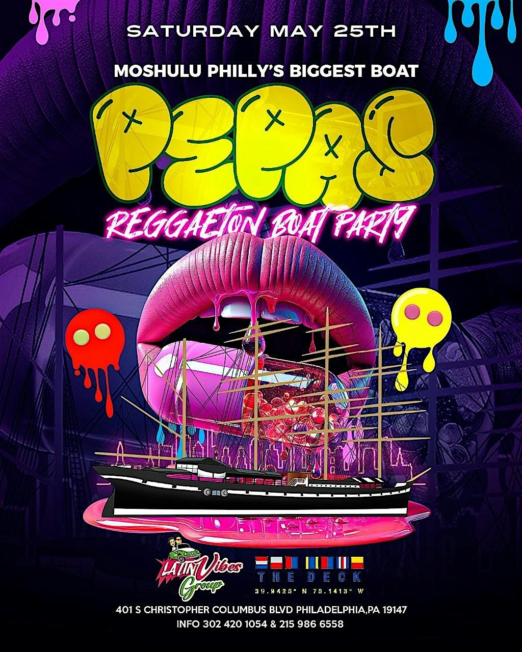 PEPAS PHILLY BIGGEST BOAT PARTY, Moshulu, Philadelphia, 25 May to 26 ...
