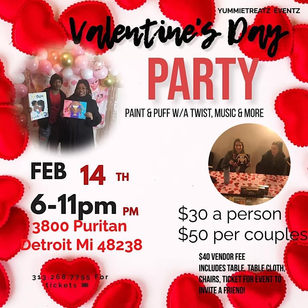 VALENTINES DAY PAINT & PUFF, 3800 Puritan Avenue, Detroit, MI, USA, 14 ...