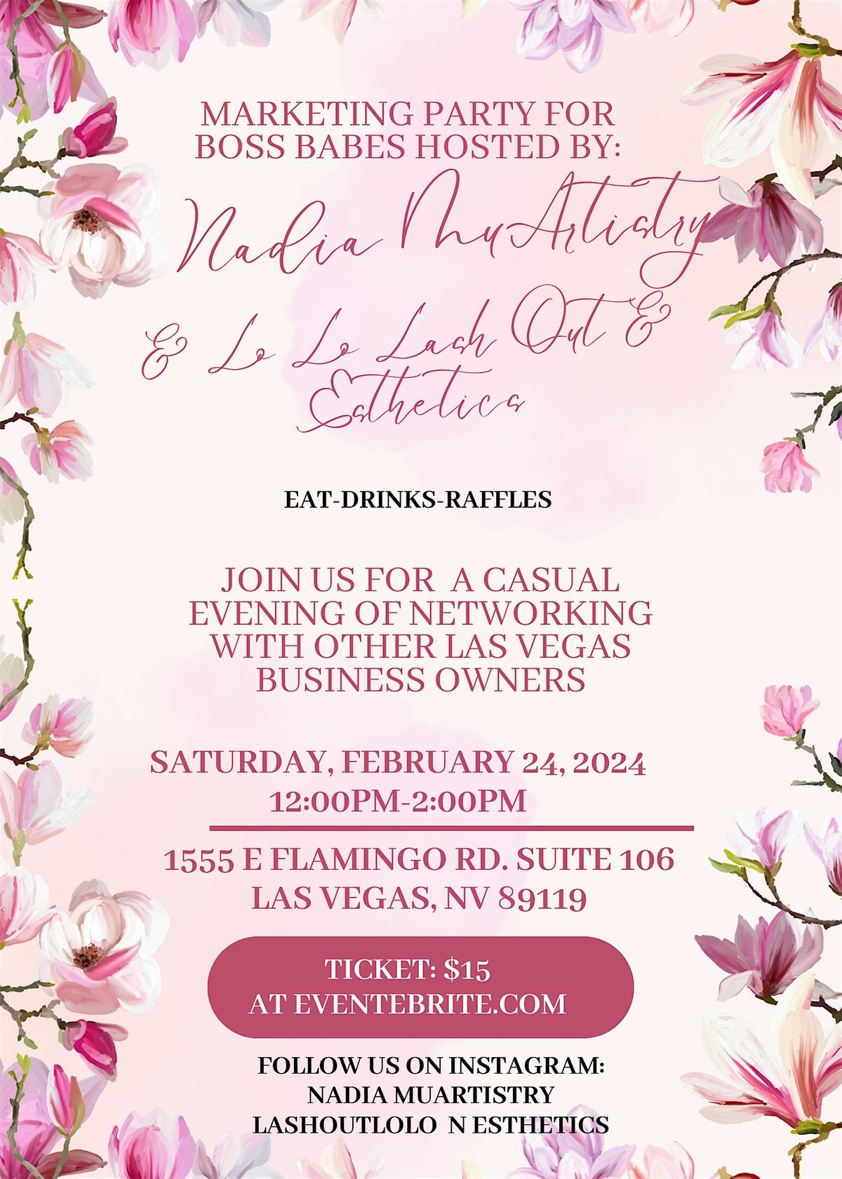 Boss Babes Event, 1555 E Flamingo Rd, Las Vegas, 25 February 2024 ...