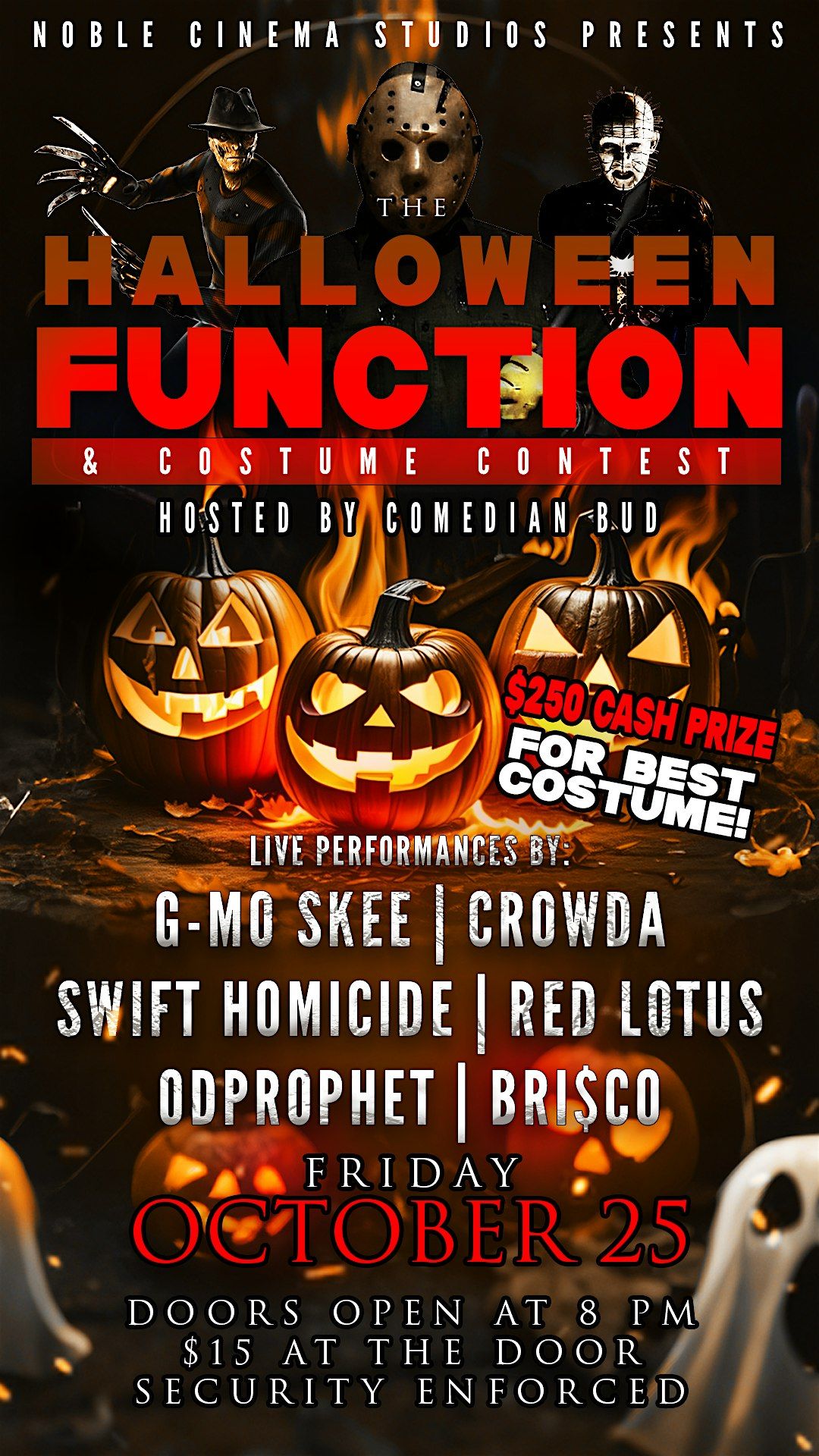 Noble Cinema Studios Presents: The Halloween Function w/ G-Mo Skee ...