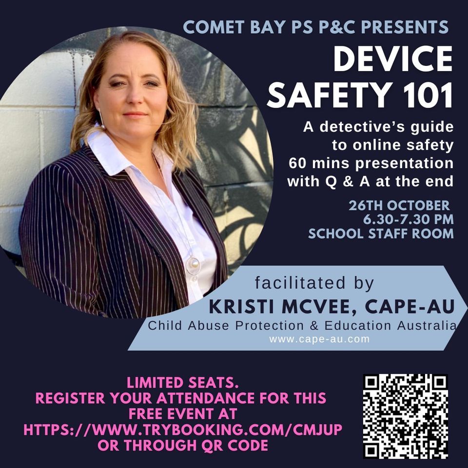 Online and Device Safety 101, Comet Bay Primary School, Rockingham, 26 ...