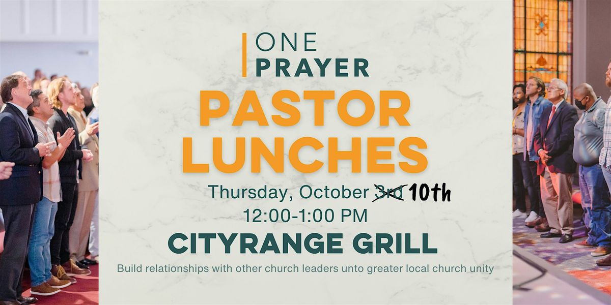 ONE Prayer Pastor Lunch, CityRange Steakhouse Grill, Greenville, 3 ...