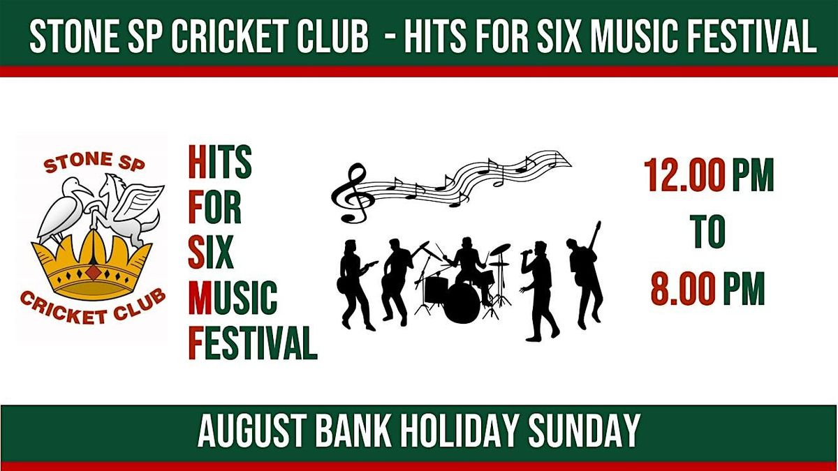 Hits for Six Music Festival 2024, Stone Cricket Club, 25 August 2024 ...