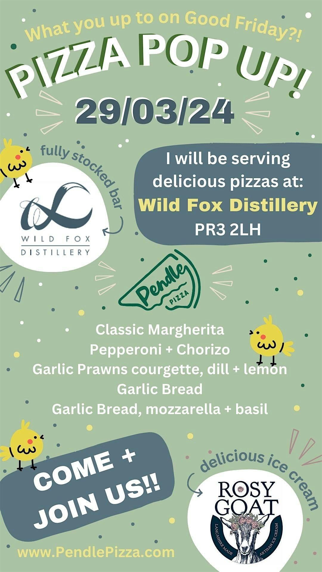 Pendle Pizza Pop Up, Wild Fox Distillery, Preston, 29 March 2024 ...