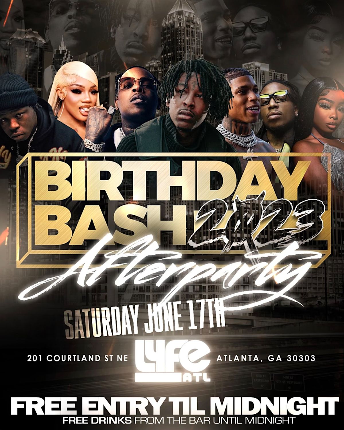 BIRTHDAY BASH 2023 AFTERPARTY | FREE ENTRY & FREE DRINKS W/ RSVP, Lyfe ...