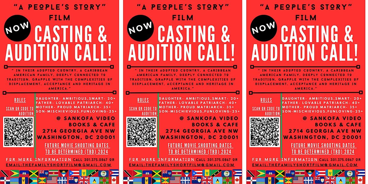 Open Call/Audition for a Short Film, Sankofa Video Books & Café ...