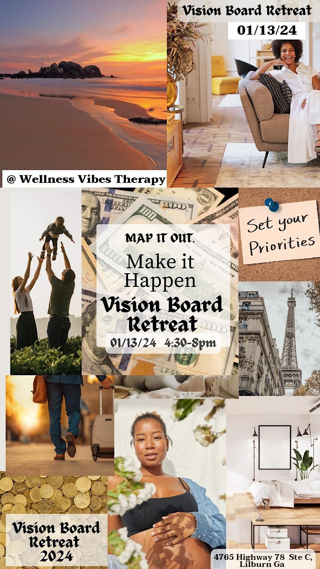 Vision Board Retreat, 4765 Stone Mountain Hwy, Lilburn, 13 January 2024 ...