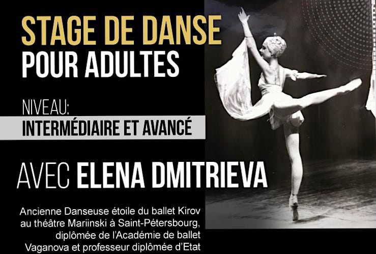Stage de danse pour adultes avec Elena Dmitrieva, Conservatoire Serge ...