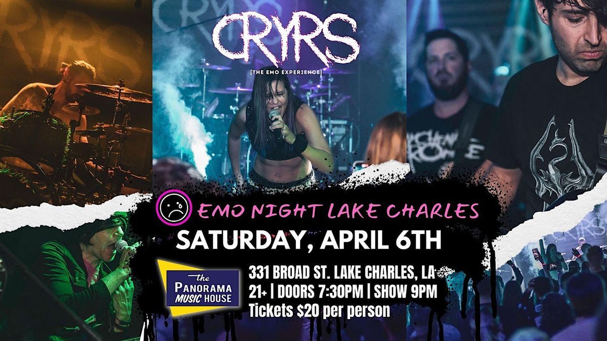 EMO Night @ Panorama with CRYRS April 6, Panorama Music House, Lake ...