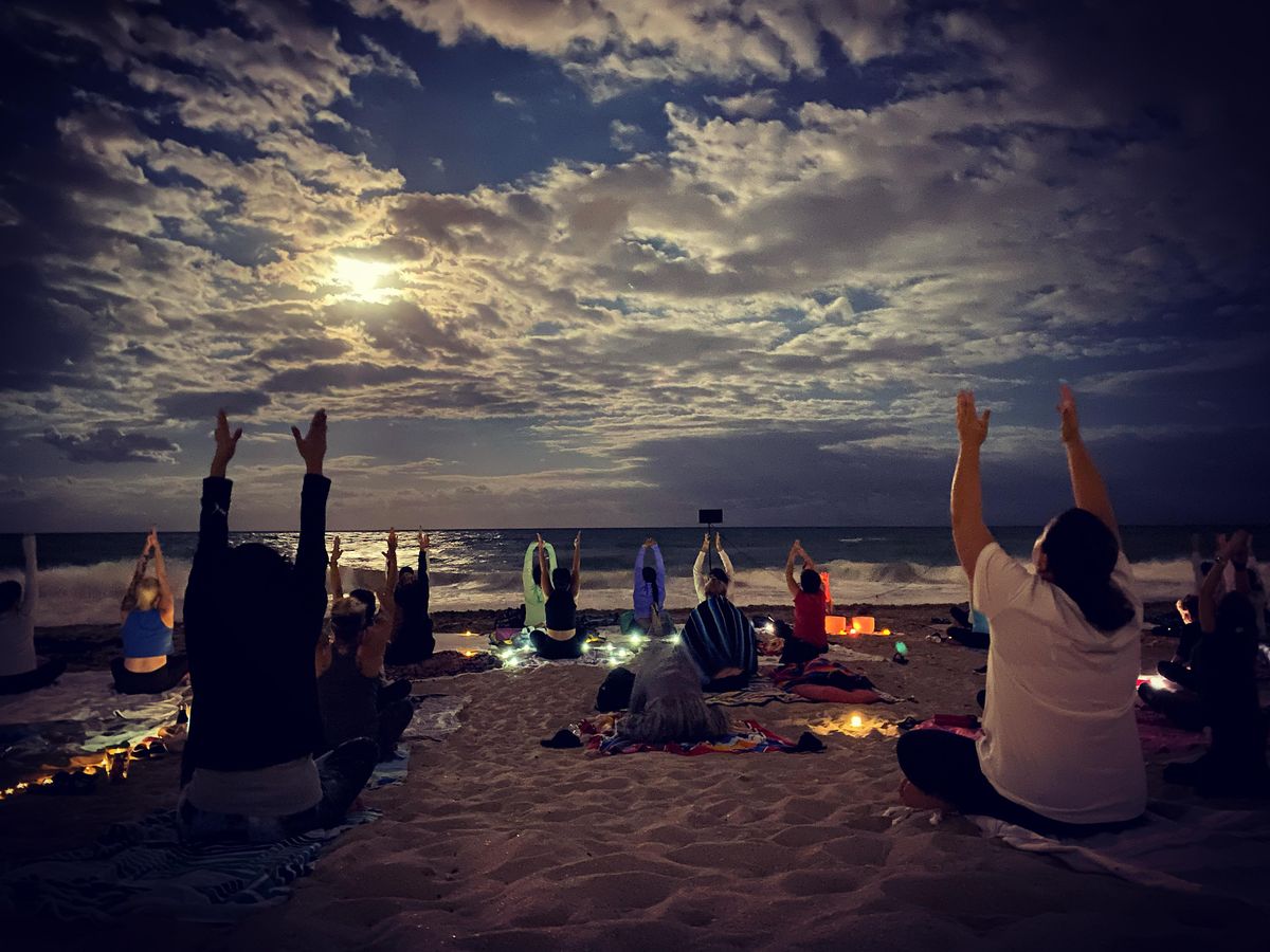 Full Moonrise Meditation + Mellow Flow, Green Street Beach, Hollywood ...