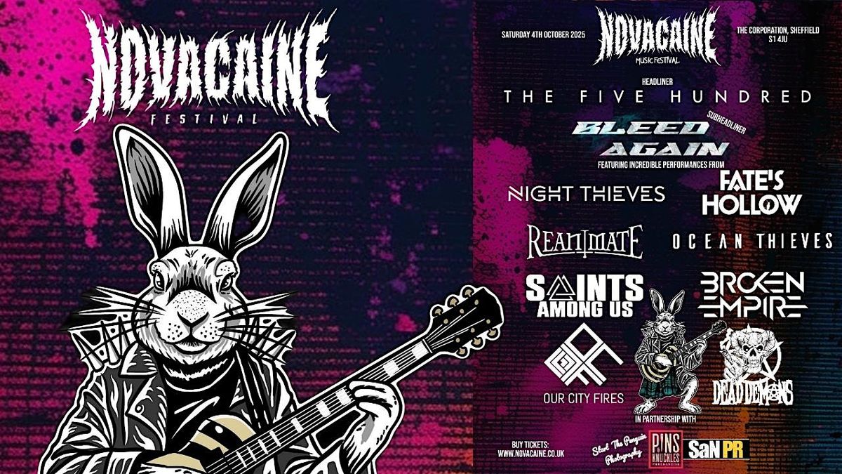NOVACAINE FESTIVAL 2025, Corporation, Sheffield City Centre, 4 October ...