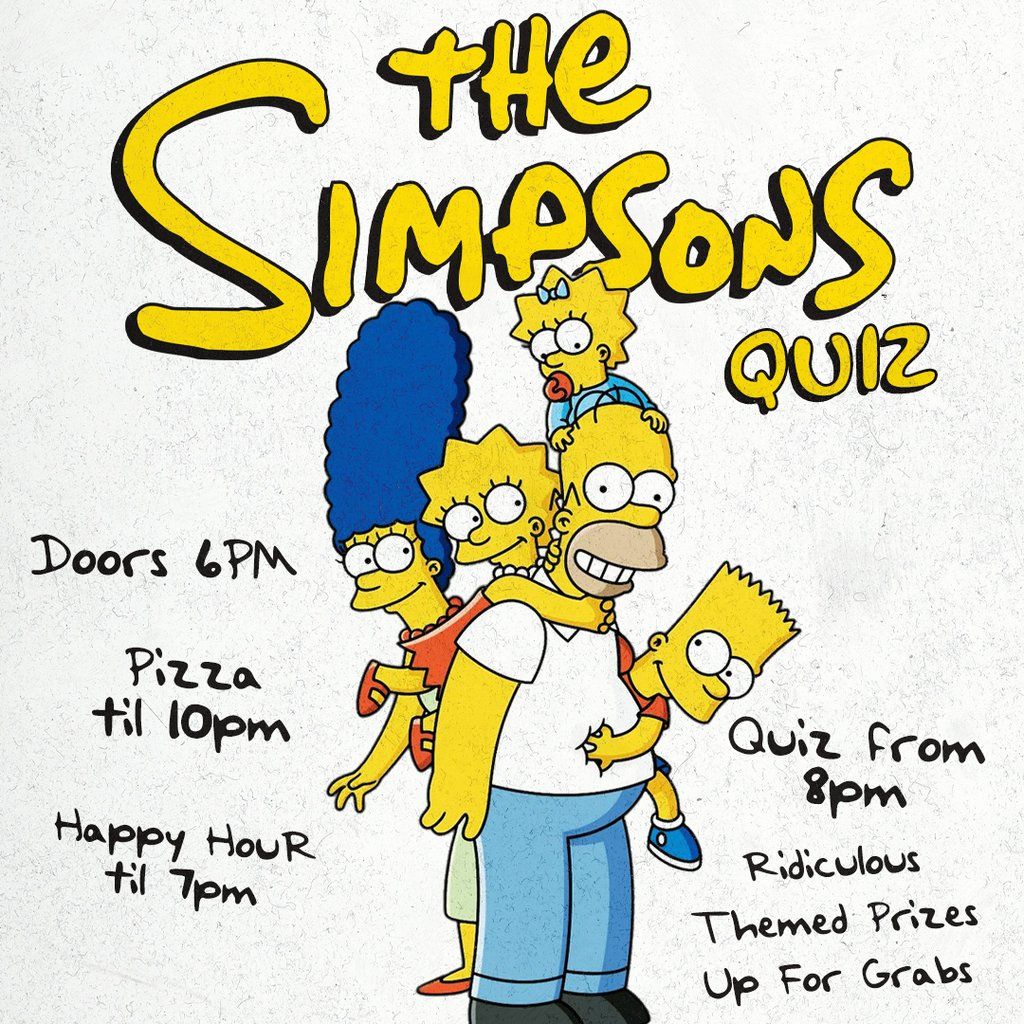 The Simpsons Quiz, PLAY, Middlesbrough, 19 June 2025 | AllEvents