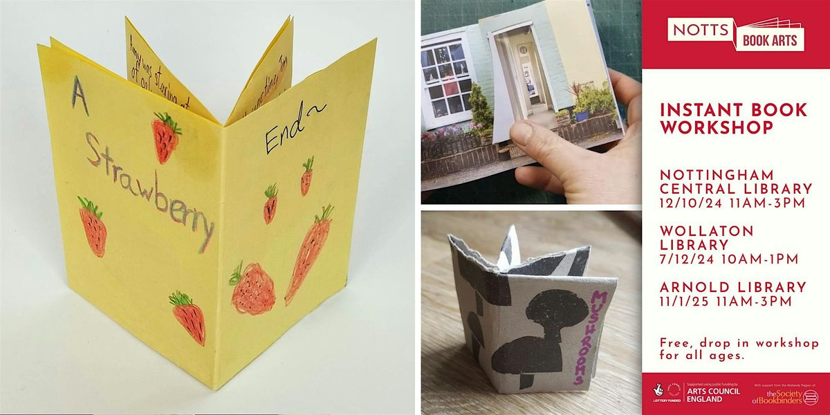 Instant Book .Drop-In Workshop (Wollaton Library), Wollaton Library ...