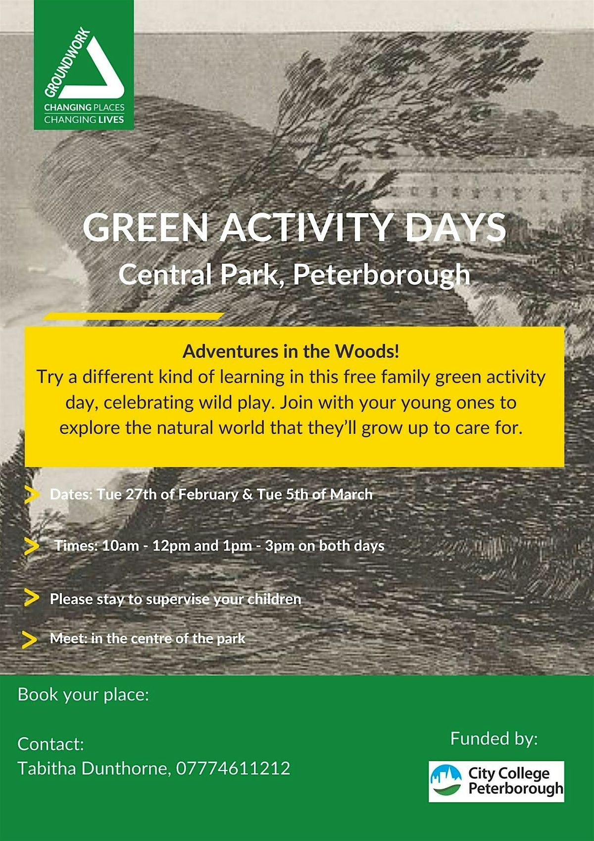 Green Activity Days in Peterborough, Central Park, Peterborough, 27 ...