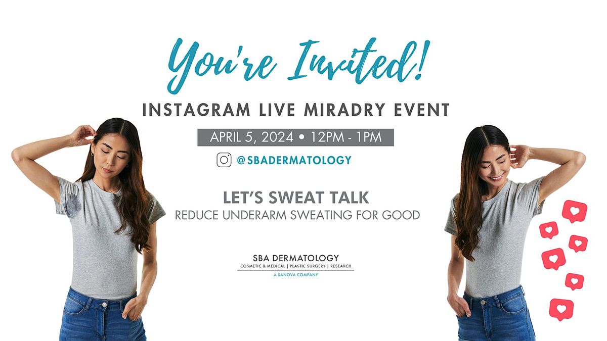 Copy of Lets Sweat Talk, SBA Dermatology, Houston, 5 April 2024 | AllEvents