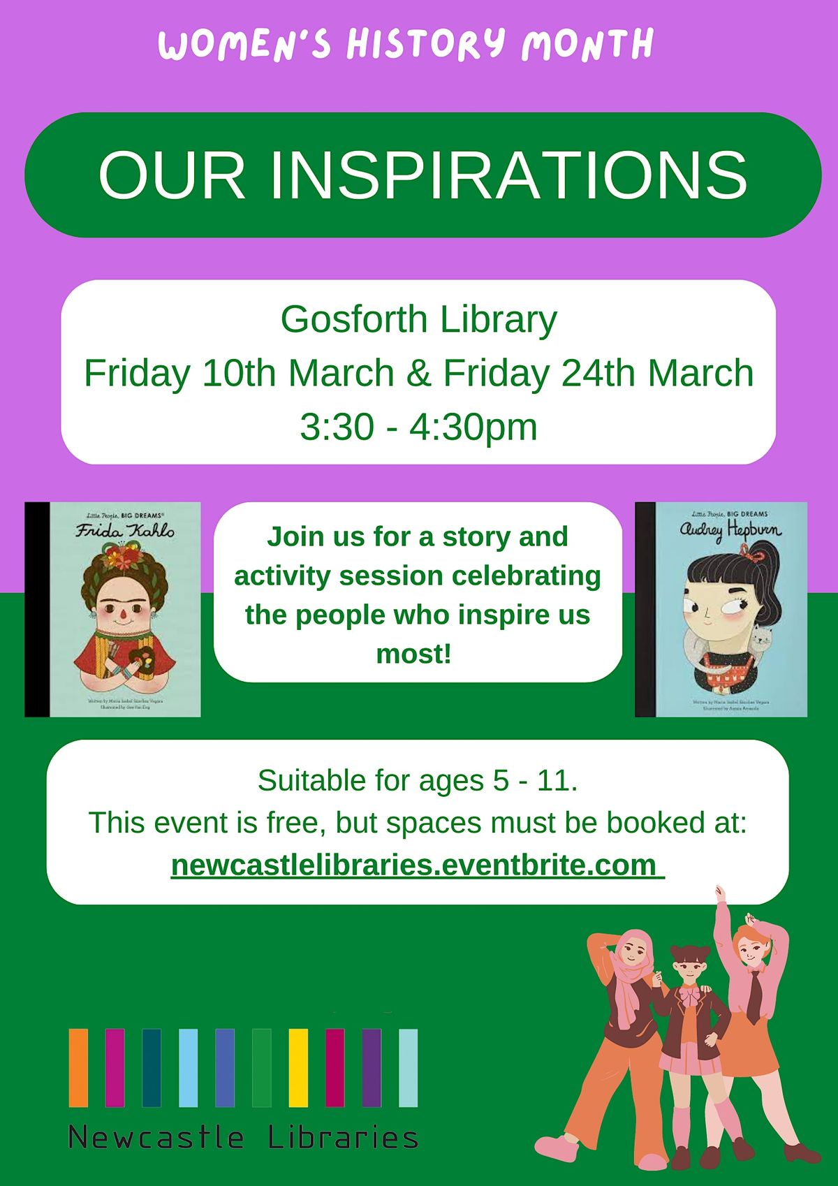 Womens History Month: Our Inspirations, High Heaton Library, Newcastle ...