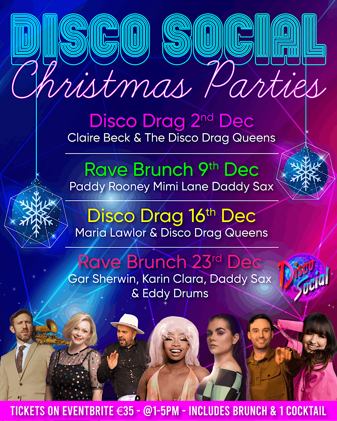 Xmas Disco Rave Brunch - Karin Clara, Daddy Sax, Eddy Drums & Gar ...