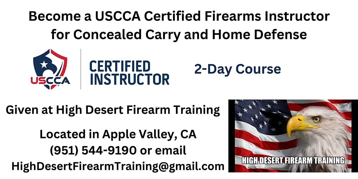 Certified USCCA Firearms Instructor - Concealed Carry and Home Defense ...