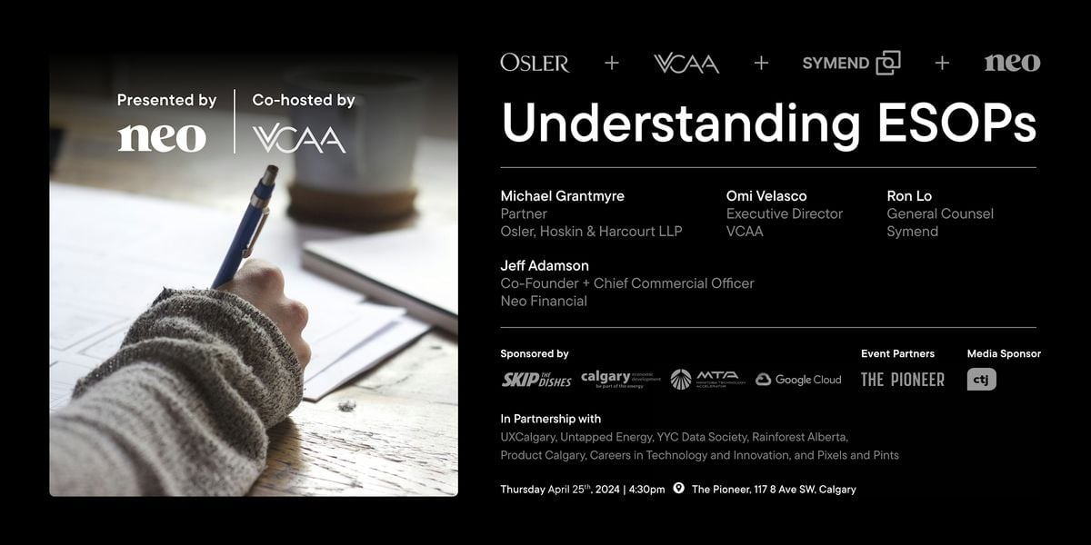 Understanding ESOPs, The Pioneer, Calgary, 25 April 2024 | AllEvents.in