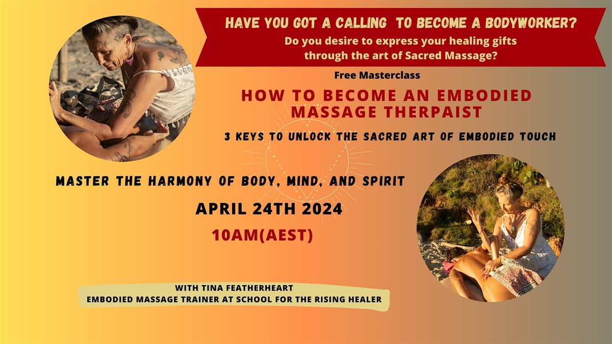Become an Outstanding Massage Therapist, April 24 2024 | Online Event ...