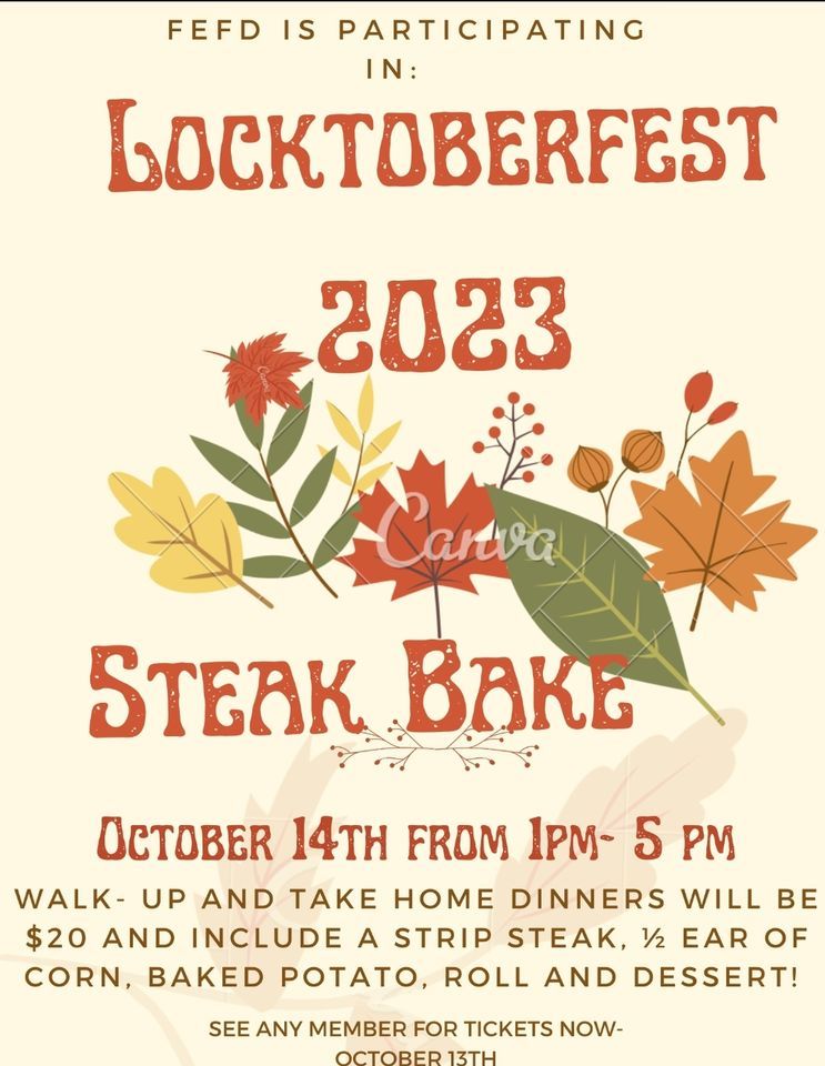 Steak Bake Locktoberfest, Canal Street Marketplace, Fort Edward, 14 ...