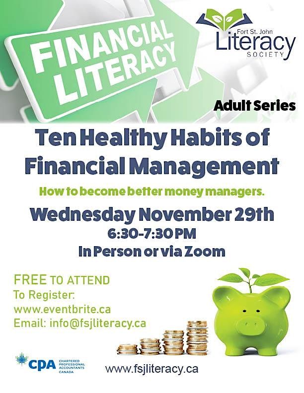 Financial Literacy - Ten Healthy Habits of Financial Management, Fort ...