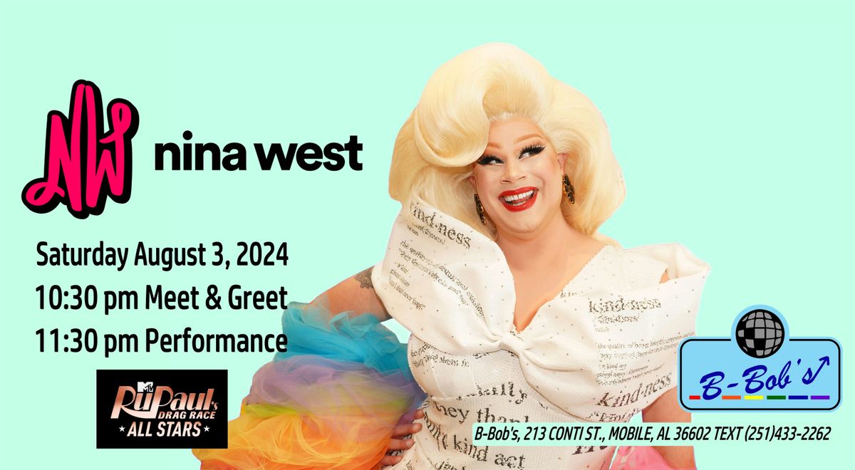 Nina West RPDR AS9 Performance at B-Bobs, B-Bob's Downtown, Mobile, 3 ...