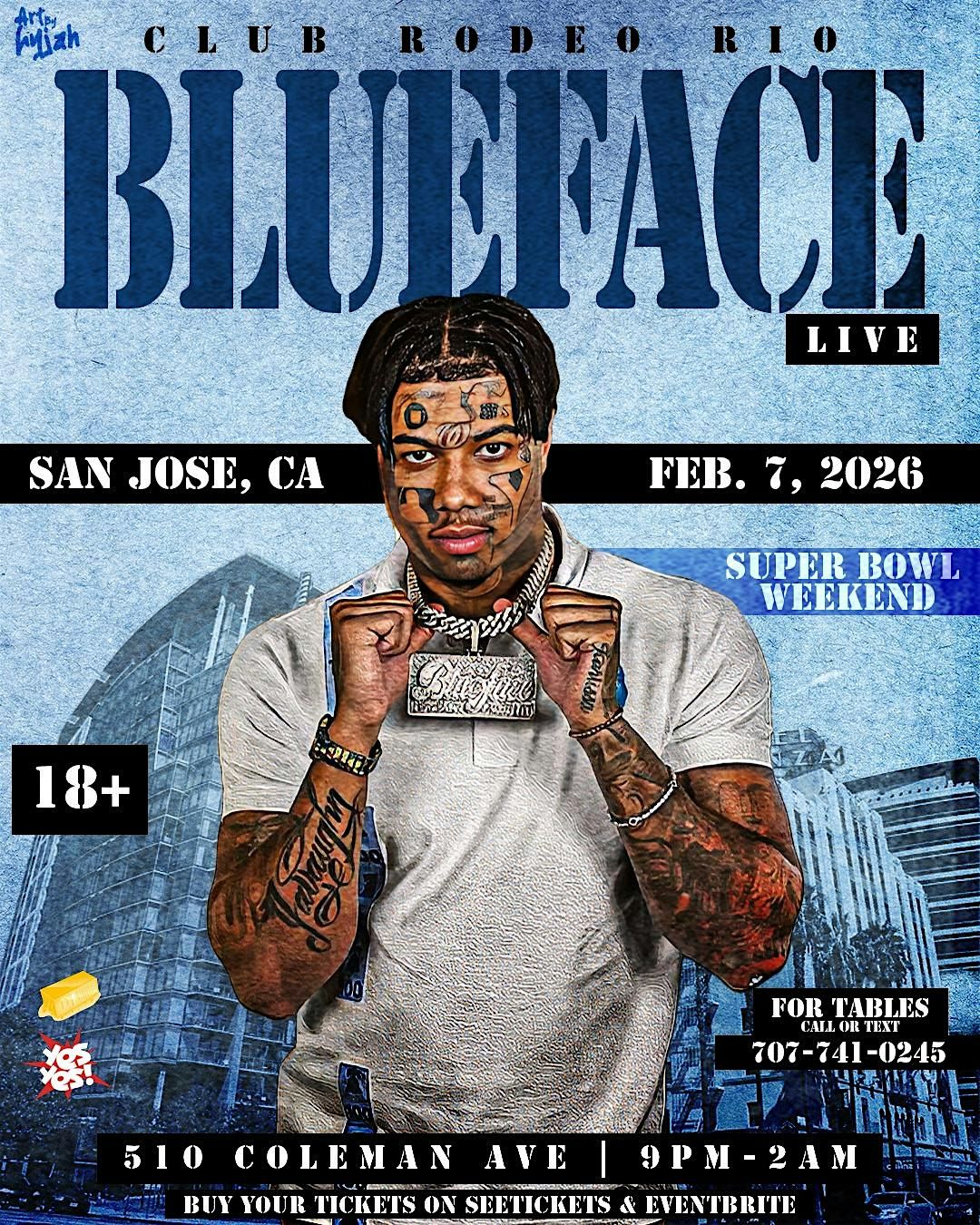 Blueface Live in San Jose (Super Bowl) weekend, Club Rodeo Rio, San ...