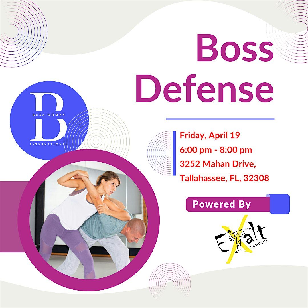 2nd Annual Boss Defense, Exalt Martial Arts, Tallahassee, 19 April 2024 ...